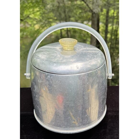 Kromex | Dining | Mcm Kromex Enduring Aluminum Ice Bucket With Lucite ...